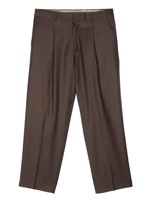 COSTUMEIN Virgin Wool Tailored Trousers - Brown