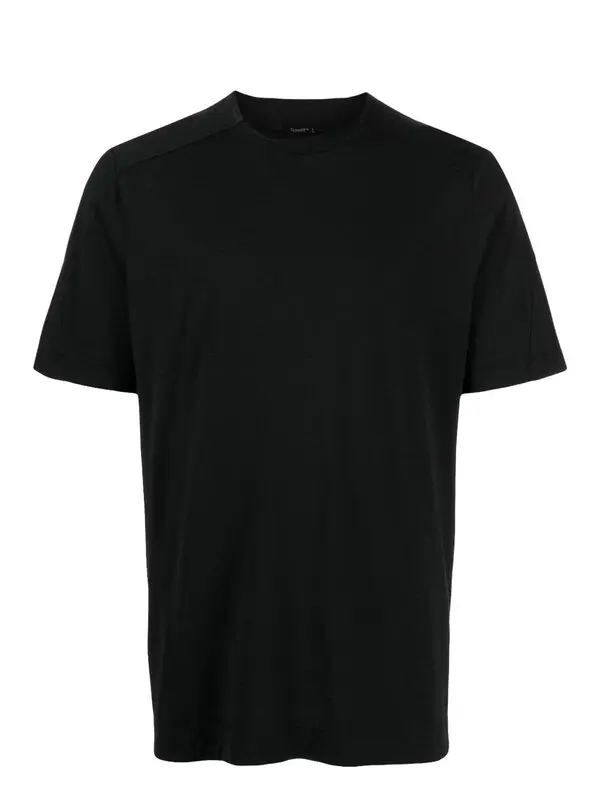 Transit Round-neck Cotton-blend T-shirt - Black
