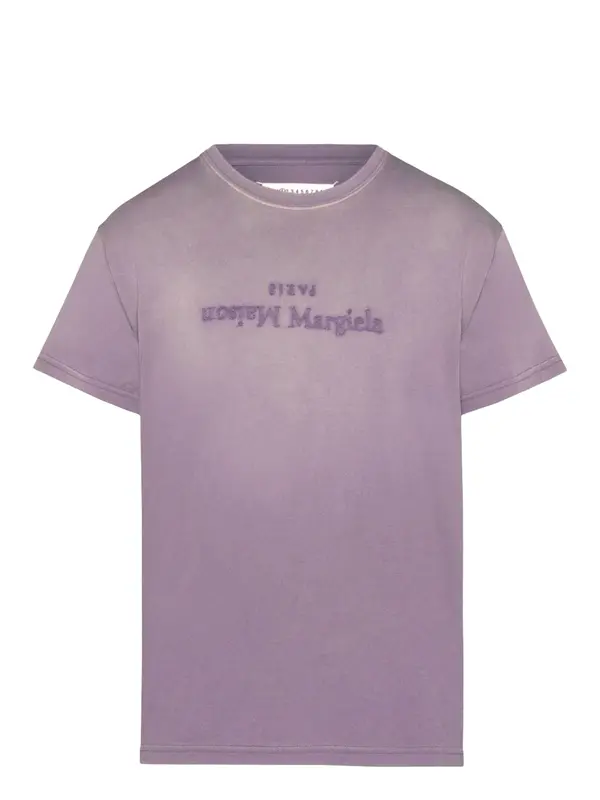 MAISON MARGIELA Reverse Logo-print T-shirt - Purple