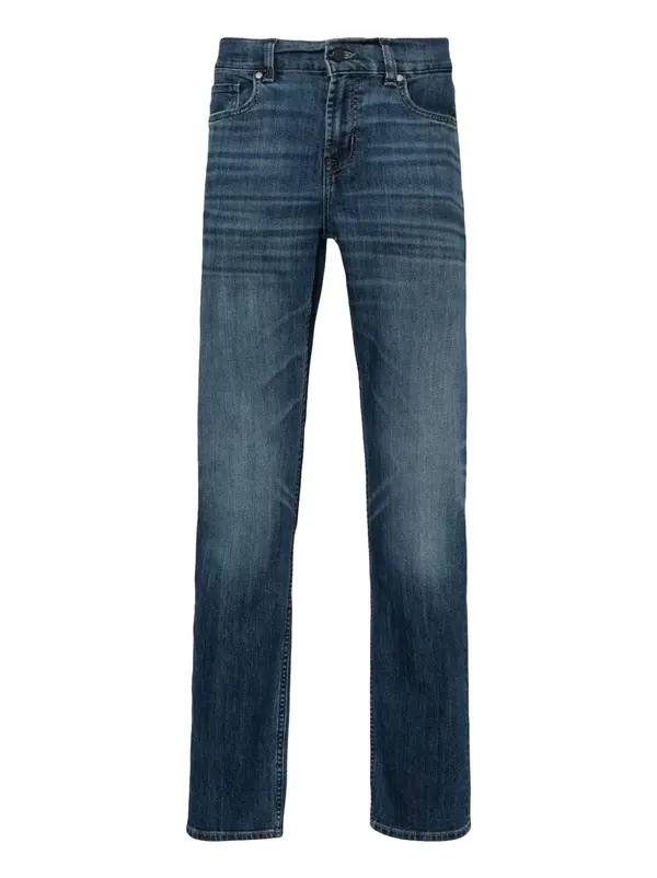 7 For All Mankind Slimmy Flash Mid-rise Jeans - Blue