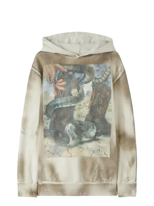 Palm Angels Dice Game Tie-dye Hoodie - Neutrals