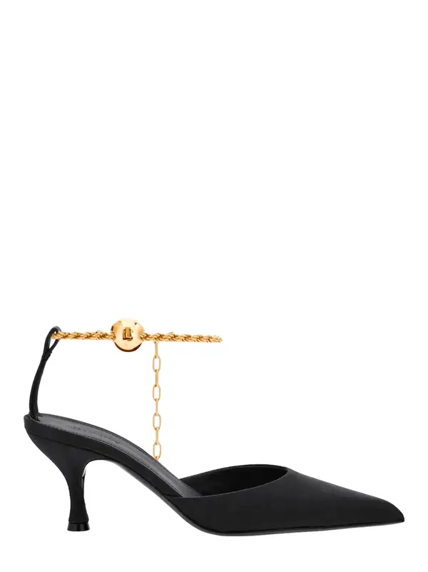 FERRAGAMO 70mm Cable-link Chain Pumps - Black
