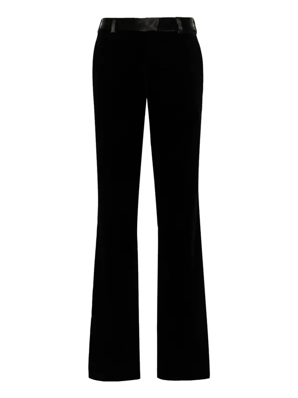 Palm Angels Velvet Tailored Trousers - Black