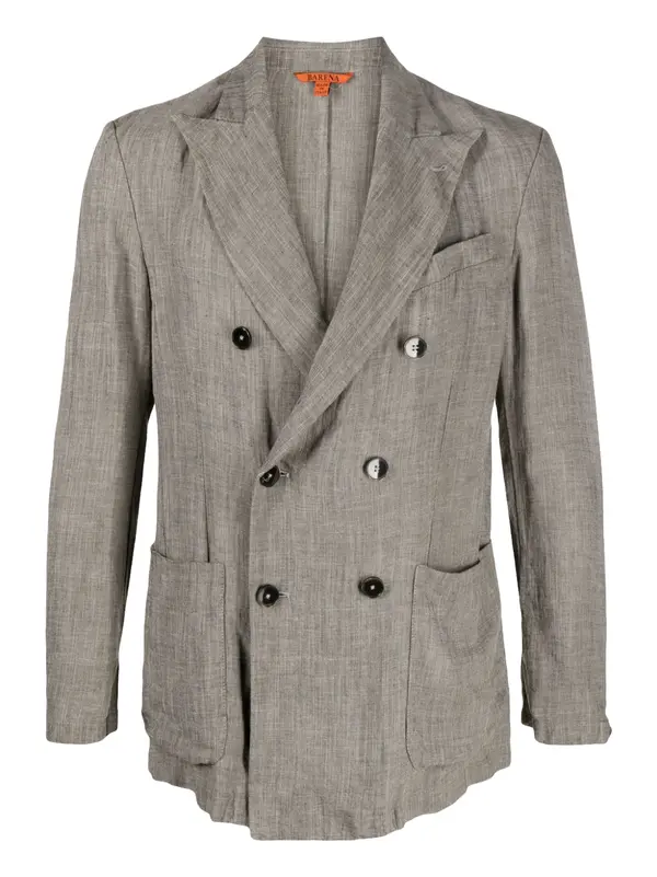 Barena Venezia Siroco Single-breasted Blazer - Grey