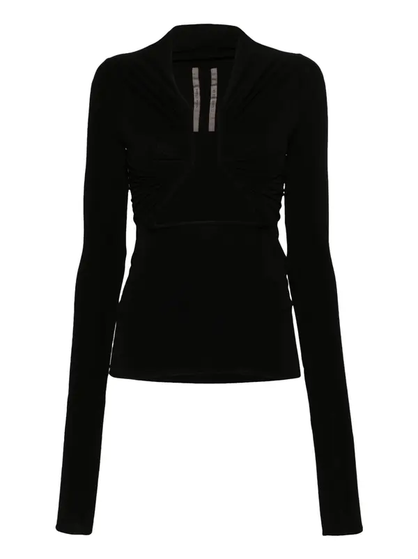 Rick Owens Prong Cut-out Top - Black