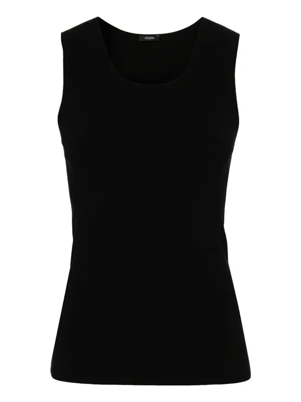 JOSEPH Jersey Knit Tank Top - Black