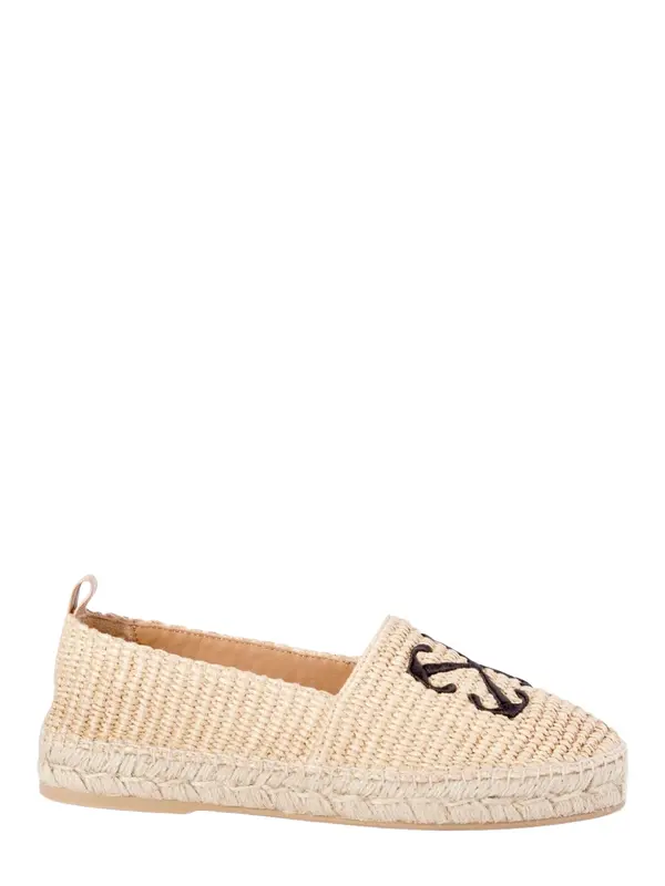 Off-White Arrow Raffia Espadrilles - Neutrals