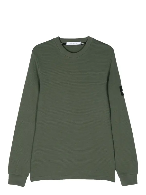Calvin Klein Compass-motif Sweater - Green
