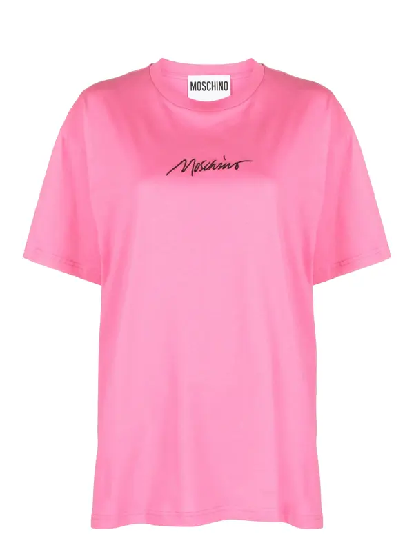 Moschino Embroidered T-shirt - Pink