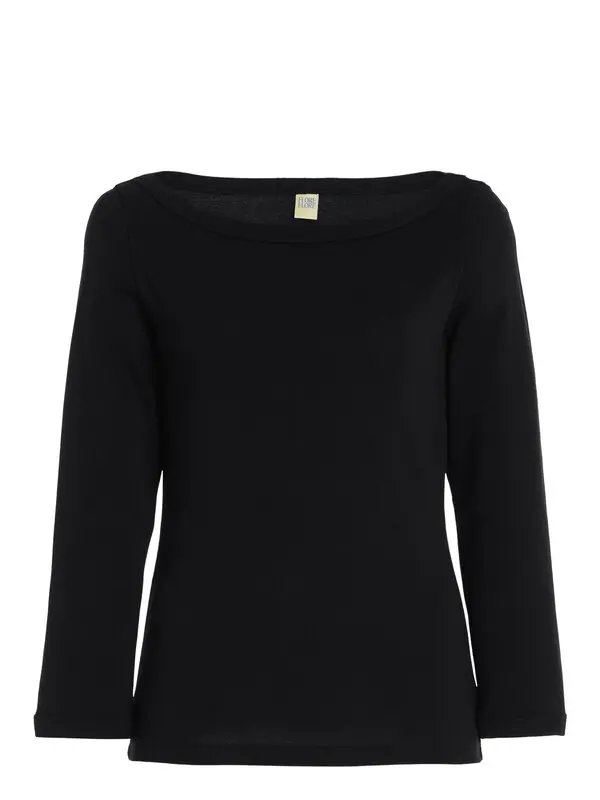 FLORE FLORE Steffi Organic Cotton Top - Black