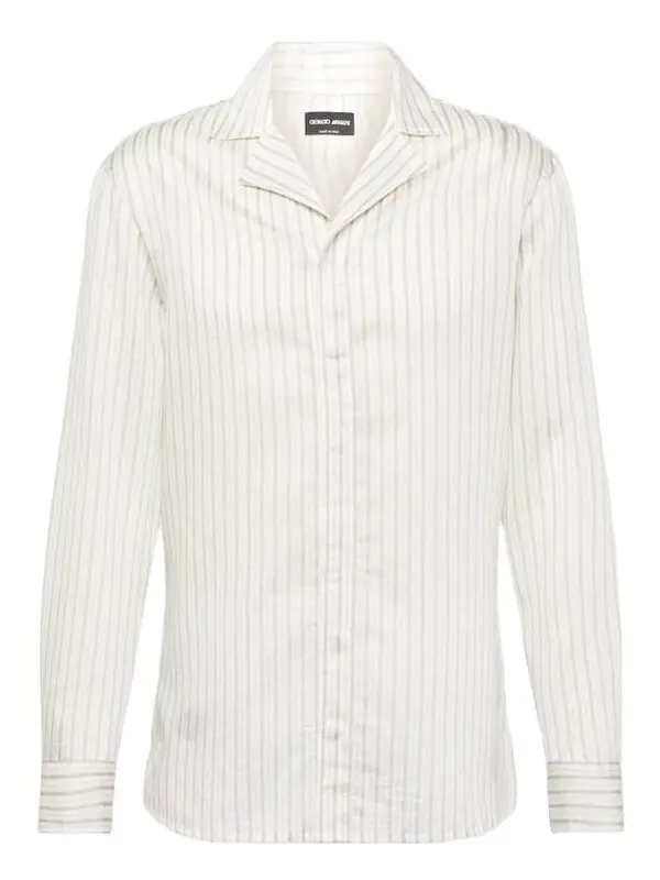 Giorgio Armani Lyocell-blend Shirt - White