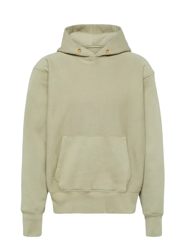 LES TIEN Cotton Jersey Hoodie - Green