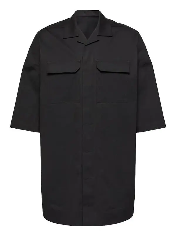 Rick Owens Magnum Tommy Cotton-blend Poplin Shirt - Black