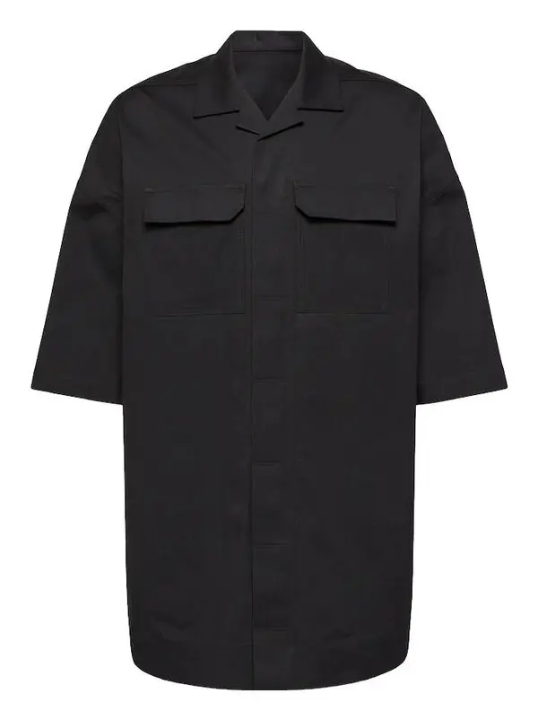 Rick Owens Magnum Tommy Cotton-blend Poplin Shirt - Black