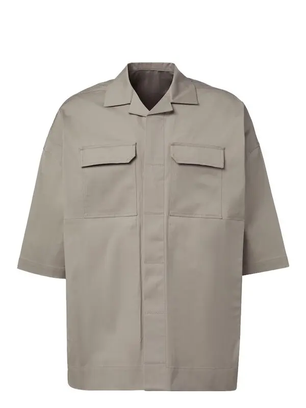 Rick Owens Magnum Tommy Cotton-blend Poplin Shirt - Grey