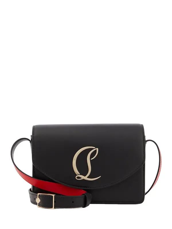 CHRISTIAN LOUBOUTIN Loubi54 Small Leather Crossbody Bag - Black