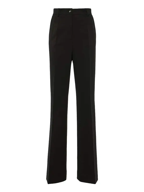 Dolce & Gabbana Milano High-rise Flared Pants - Black