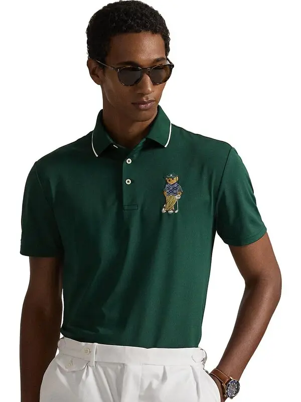 Ralph Lauren Tailored Fit Polo Bear Polo Shirt - Moss Agate
