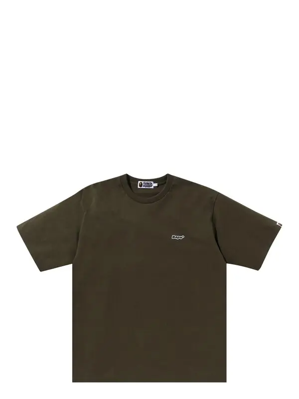 A BATHING APE One Point Relaxed Fit Tee 'olive Drab - Green