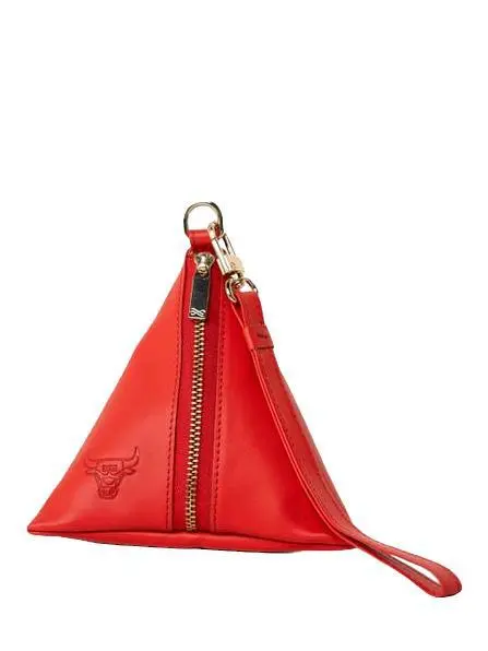 LUSSO Chicago Bulls Rhea Dumpling Wristlet - Red