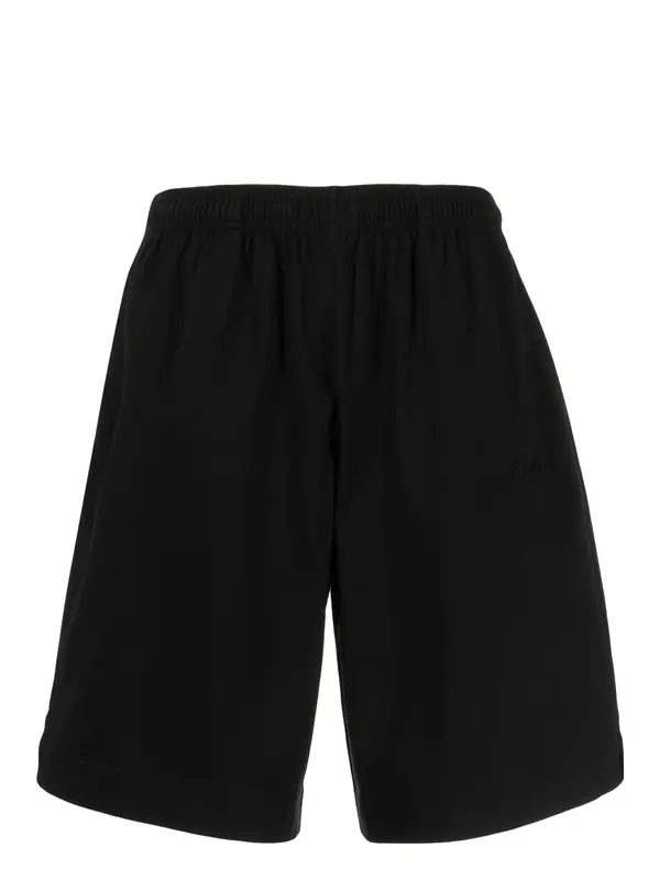 Vetements Slip-on Cotton Track Shorts - Black