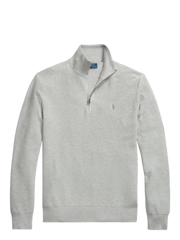 Ralph Lauren Polo Pony Half-zip Jumper - Grey