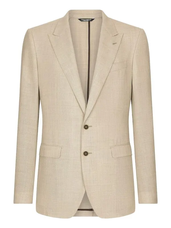 Dolce & Gabbana Taormina Single-breasted Blazer - Neutrals