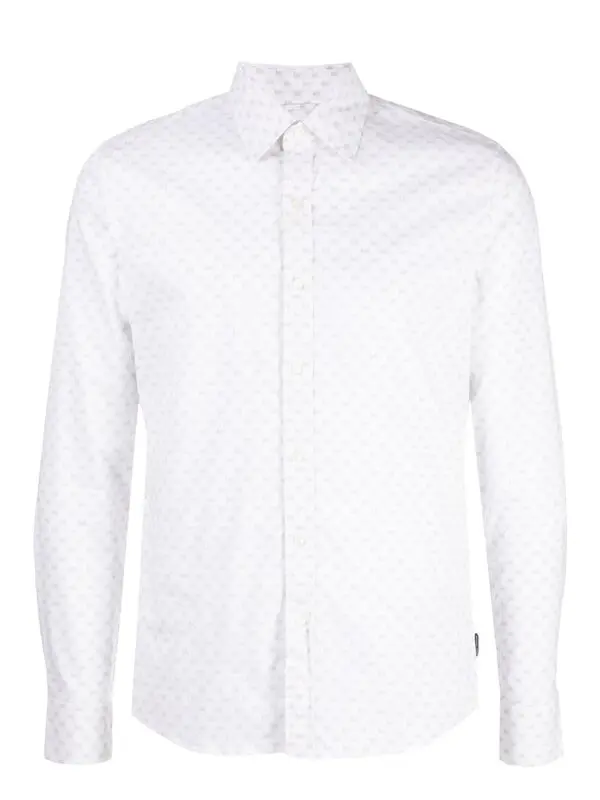 Michael Kors Logo-print Poplin Shirt - White