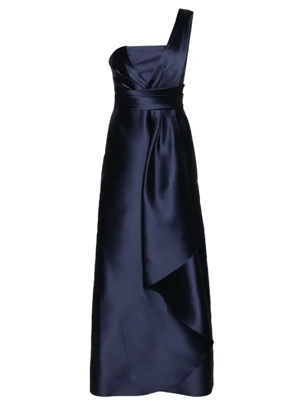 Alberta Ferretti Mikado Maxi Dress - Blue
