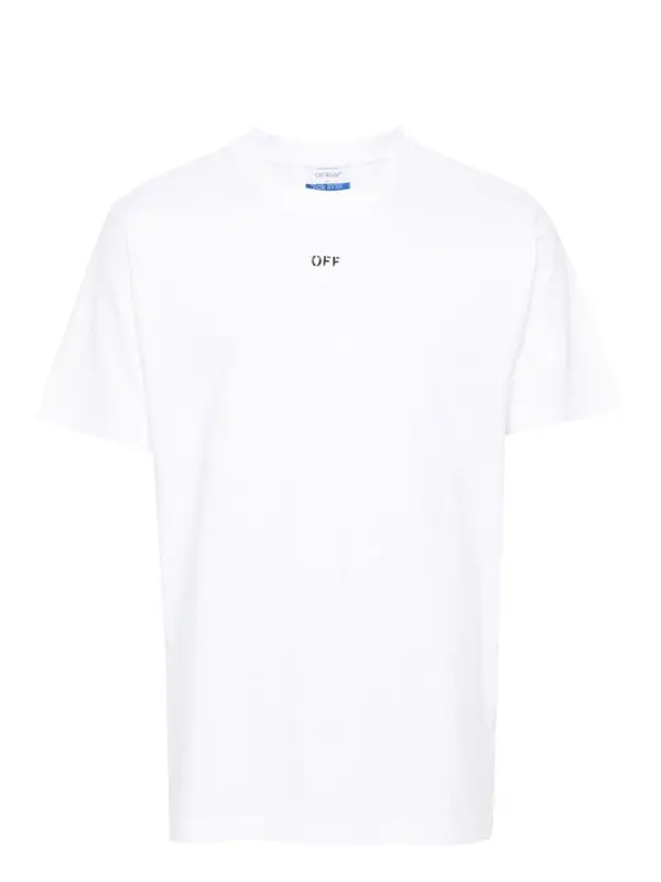 Off-White Logo-print Cotton T-shirt - White