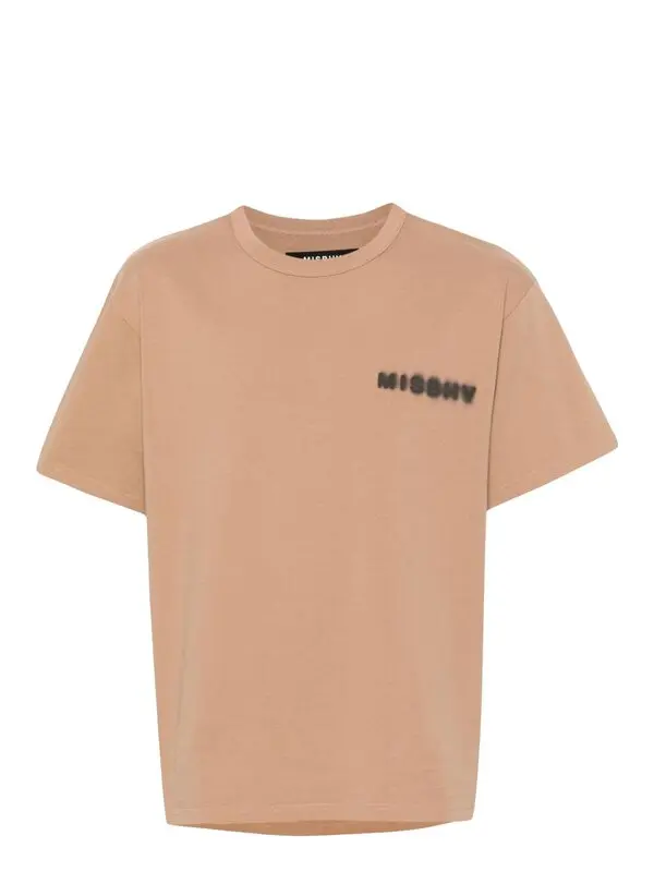 MISBHV Logo-print Cotton T-shirt - Brown