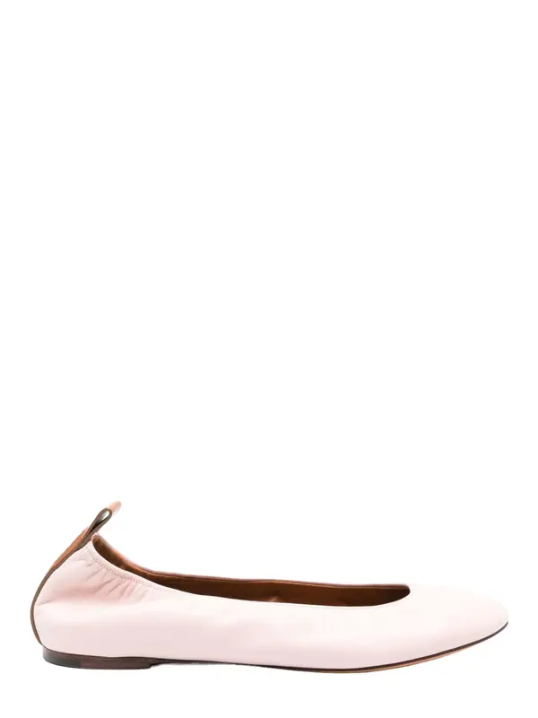 LANVIN Leather Ballerina Shoes - Pink