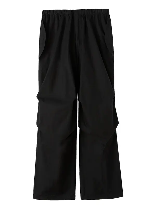 JIL SANDER Pleated Wide-leg Trousers - Black