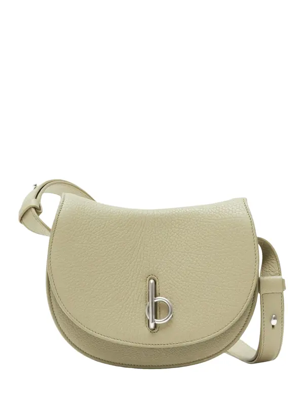 Burberry Mini Rocking Horse Leather Crossbody Bag - Green