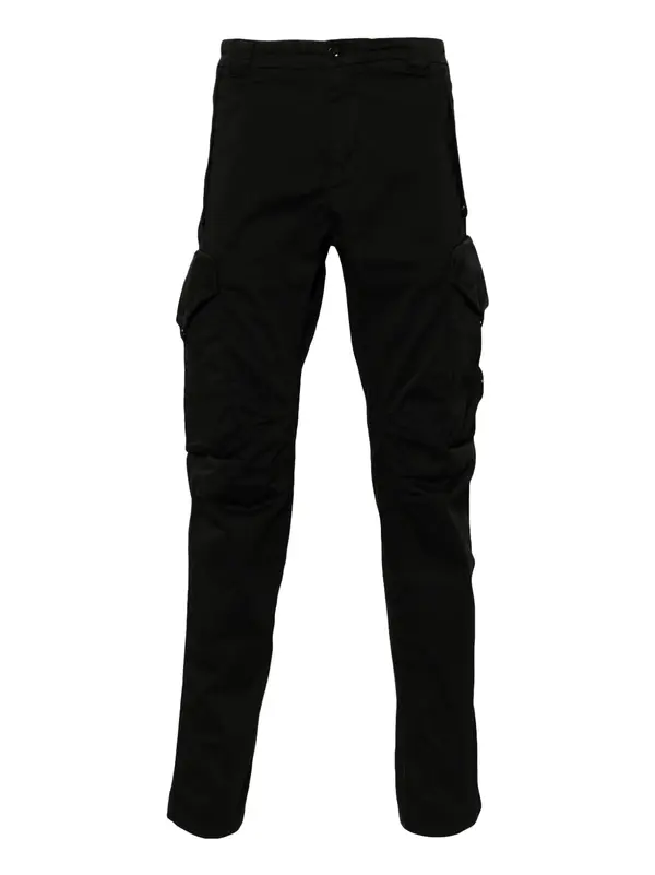 C.P. COMPANY Logo-appliqué Cargo Trousers - Black