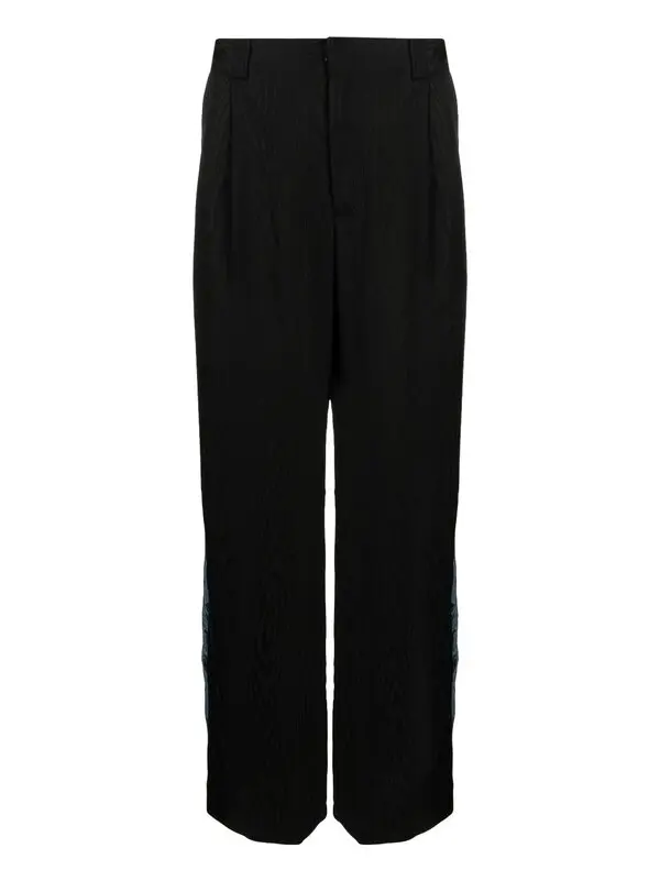 Ahluwalia Panelled Straight-leg Trousers - Black