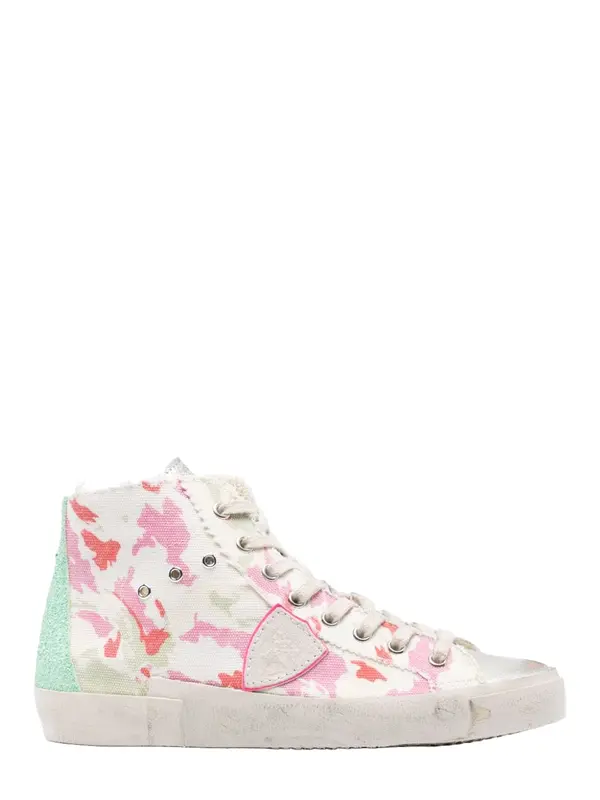 Philippe Model Abstract-pattern Print Sneakers - White