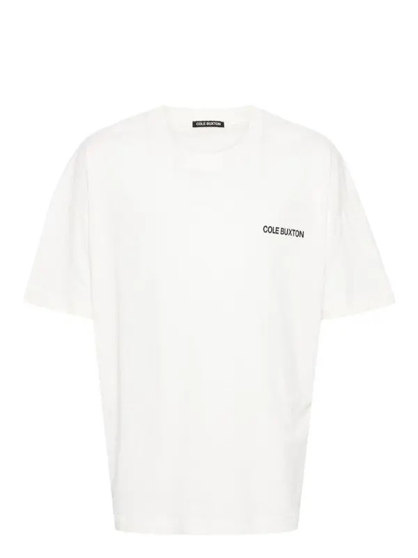 COLE BUXTON Logo-print Cotton T-shirt - White