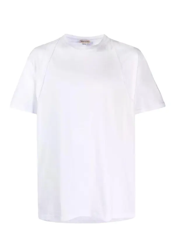 Alexander McQueen Asymmetric Panelled T-shirt - White