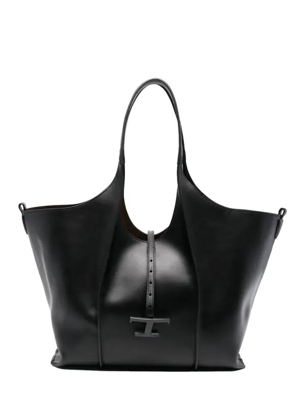 TOD'S T Timeless Medium Tote Bag - Black
