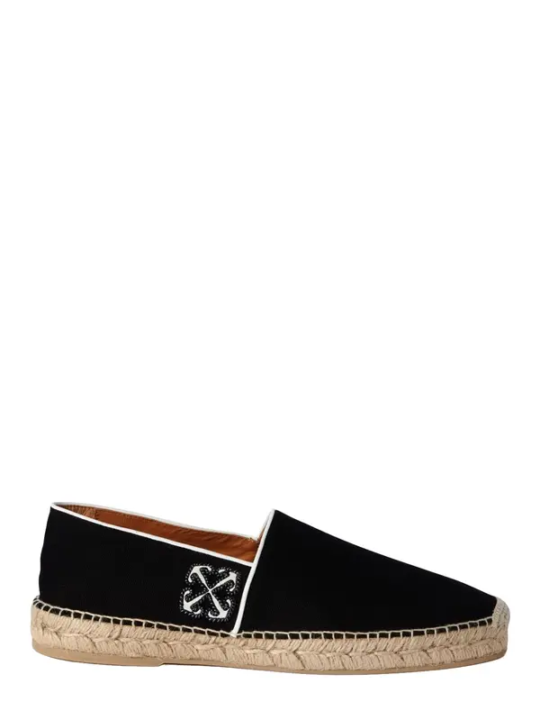 Off-White Arrow-embroidered Espadrilles - Black
