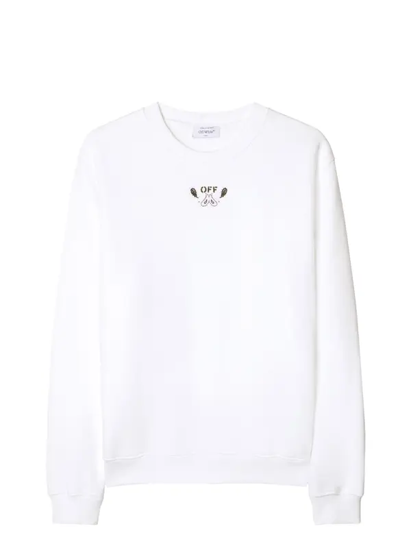 Off-White Bandana Embroidered Sweatshirt - White