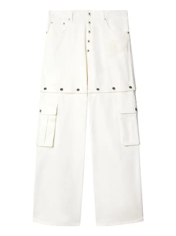 Off-White 90s Mid-rise Straight-leg Jeans - White