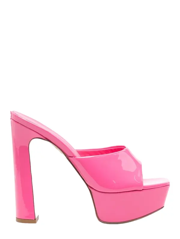 LE SILLA Resort 140mm Patent-leather Sandals - Pink