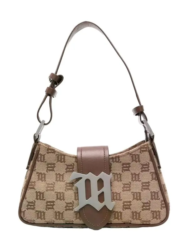 MISBHV Monogram Jacquard Canvas Tote Bag - Neutrals