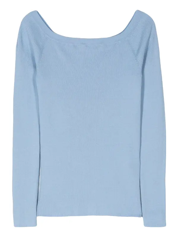 P.a.r.o.s.h Fine-ribbed Jumper - Blue