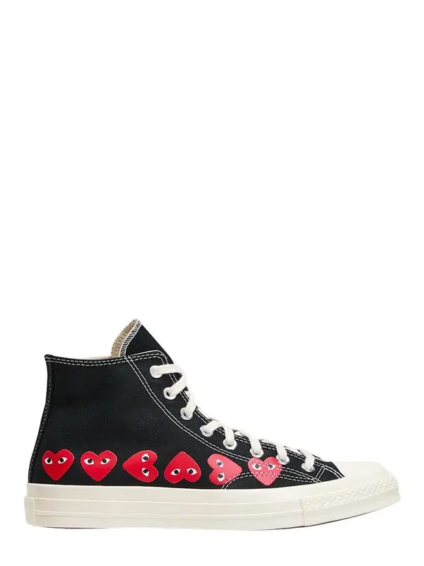 CDG PLAY X Converse Multi Heart Low-top Sneakers - Black
