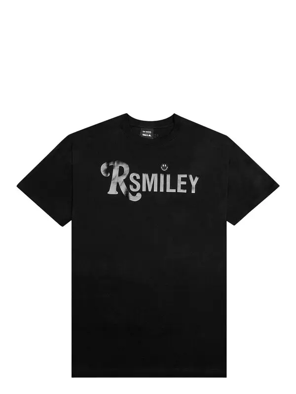Raf Simons X Smiley Rsmiley Print Big Fit T-shirt - Black