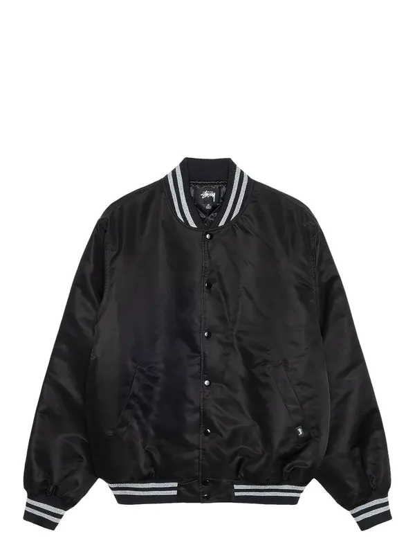 StÜssy Sequins Satin Jacket - Black