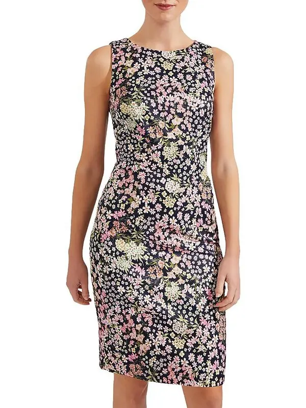 HOBBS LONDON Moira Dress - Navy Multi